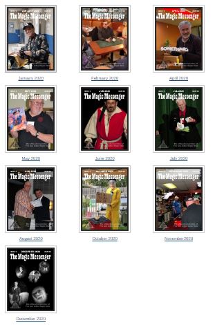 Now Available – Magic Messengers 2020 – The Collection – Ann Arbor Magic Club